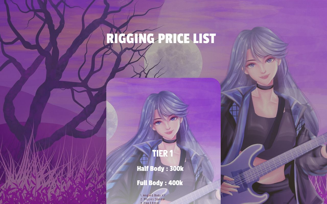 RIGGING PRICE LIST